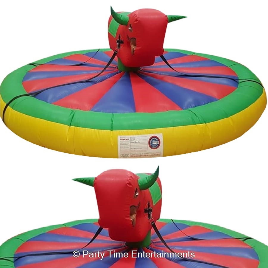 Inflatable Bungee Rodeo Bull ★NEW FOR 2026!★ - Disco & Bouncy Castle ...